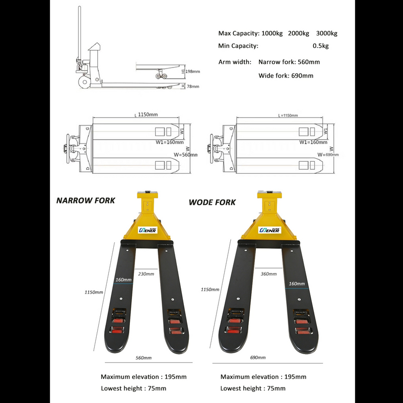 pallet jack with scale - Hener Scale